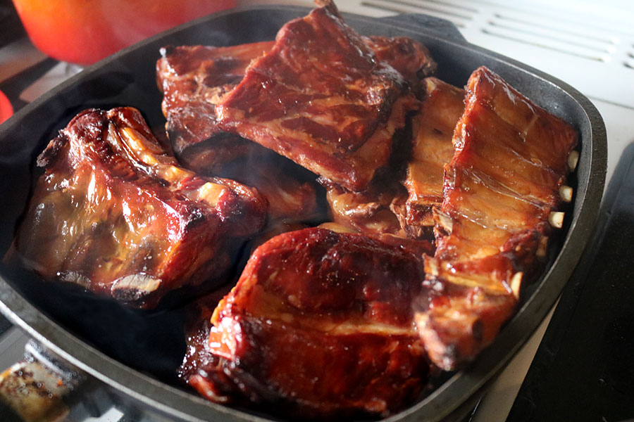 Kasslerrippchen kochen Omas DDR Rezept Sauerkraut